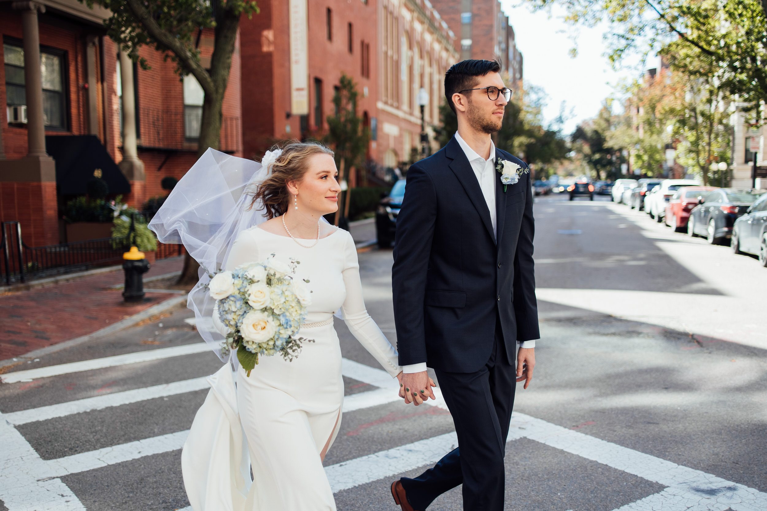 Abby + Tylar's Fall Boston Public Garden Elopement » Addie Roberge ...